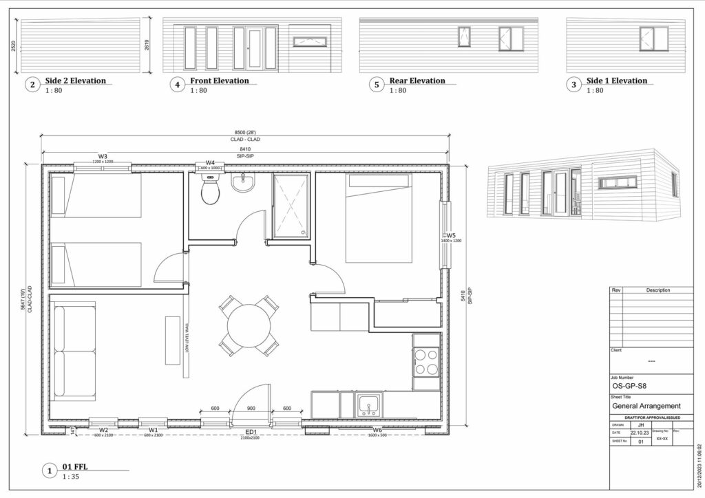 The Matilda Glamping Lodge: Spacious Garden Room Luxury